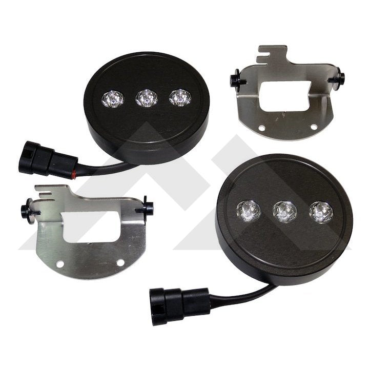LED Fog Lamp & Harness Set (2) w/ H10 Connector - Crown# RT28038 ...