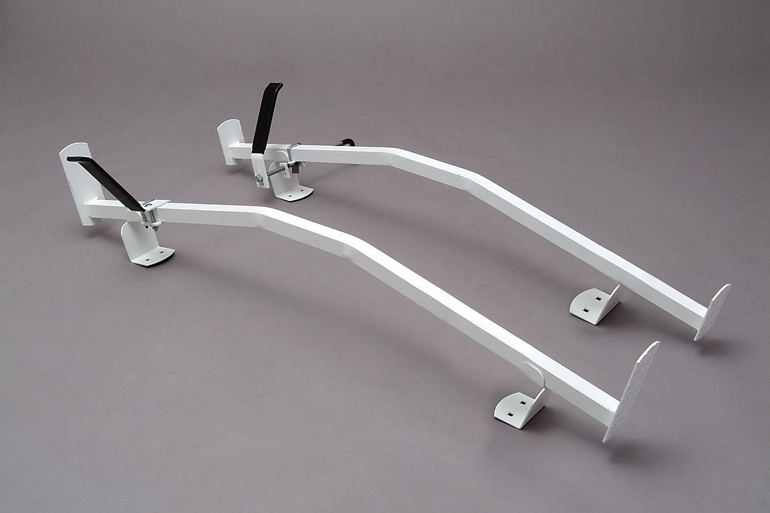 Alum Single Side ; Small Angle Series Gutter Mount Van Rack - Cross Tr ...