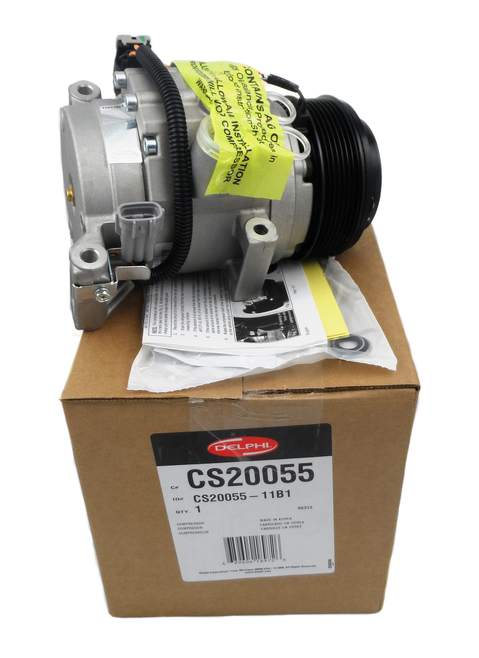 A/C Compressor & Clutch Denso Delphi Direct-Fit for 05-15 Toyota Tacom ...