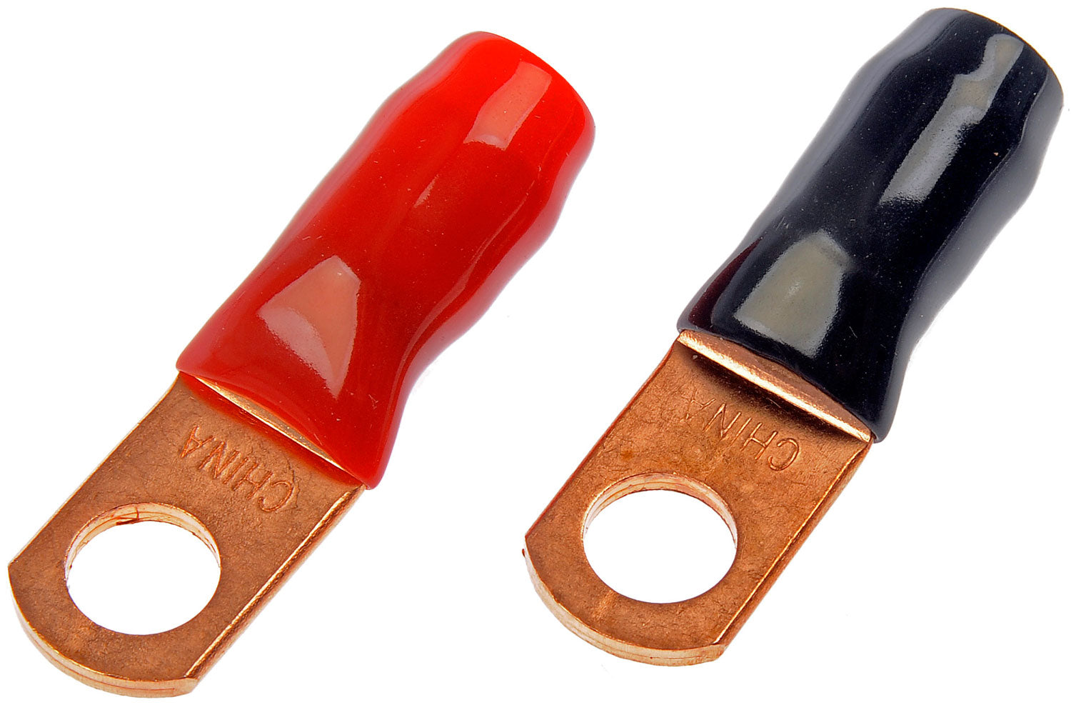 2 Gauge 3/8 In. Copper Ring Lugs with Insulation - Dorman# 86184 ...